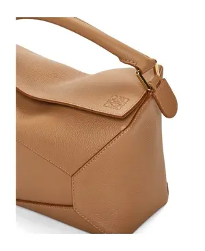 Loewe Puzzle Bag In Soft Grained Calfskin - Brown