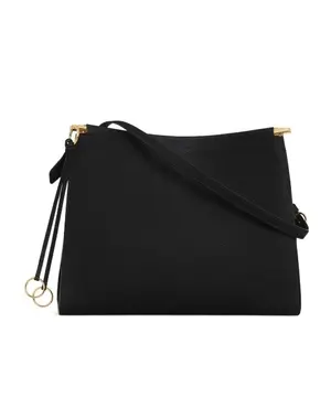 Alaïa Le Click Medium Square Bag In Nubuck - Black