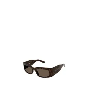 Balenciaga Rectangular Frame Sunglasses - Black