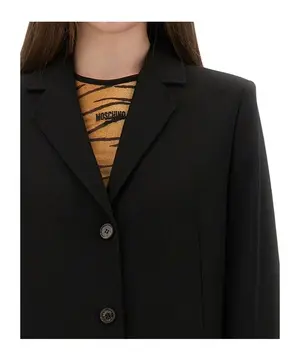 Moschino Long Tailored Buttoned Coat