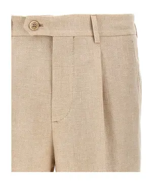 Brunello Cucinelli Tailored Pleated Trousers - Nude