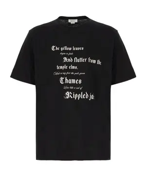 Alexander McQueen Text-printed Crewneck T-shirt
