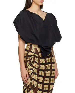 VIVIENNE WESTWOOD V-neck Short Sleeve Blouse