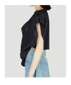 VIVIENNE WESTWOOD V-neck Short Sleeve Blouse