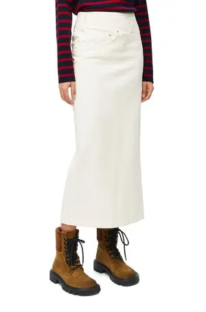 Loewe Deconstructed Denim Skirt