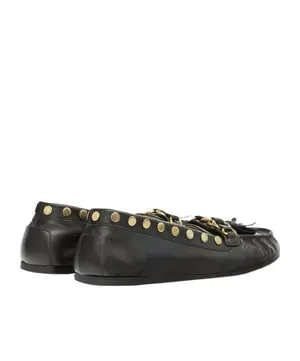 Isabel Marant Étoile Faxel Loafers With Gold-tone Hardware - Black
