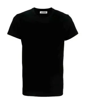 JIL SANDER Crewneck Short-sleeved T-shirt - Black