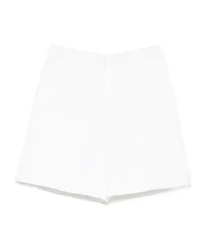 JIL SANDER High Waisted Tailored Shorts - White