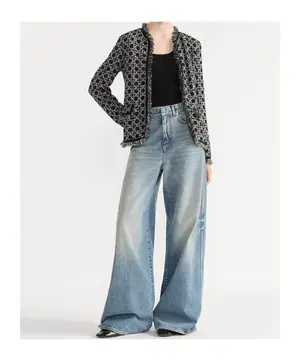 Dior Wide-leg Jeans - Gray