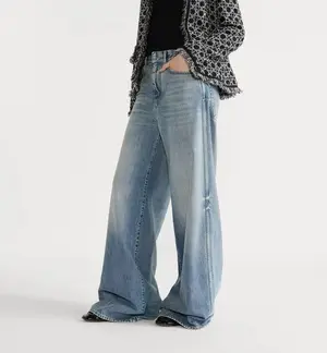 Dior Wide-leg Jeans - Gray