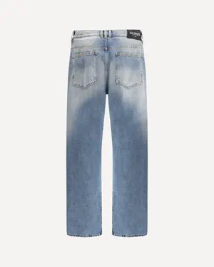 Balmain Distressed Loose-fit Jeans