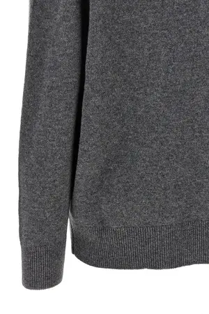 JIL SANDER V-neck Cashmere Blend Sweater - Grey
