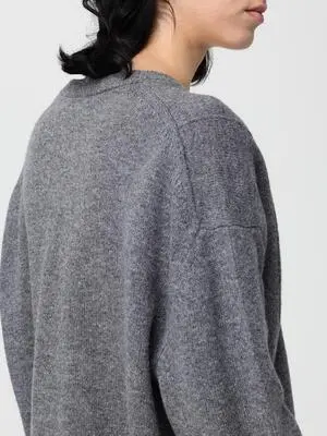 JIL SANDER Long Sleeve V-neck Jumper - Grey