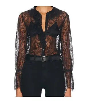 NILI LOTAN Lace Shirt