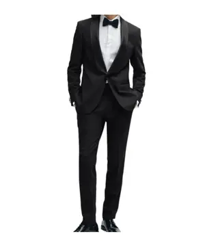 Hugo Boss Long-sleeved Suit Coat Slim Trousers