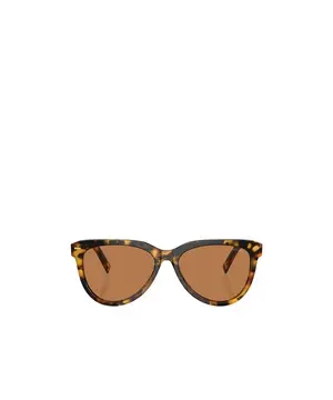Miu Miu Oval Frame Sunglasses - Brown