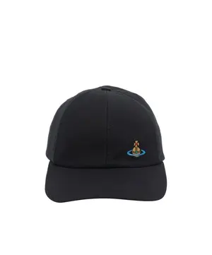 VIVIENNE WESTWOOD Embroidered Orb Baseball Cap - Black