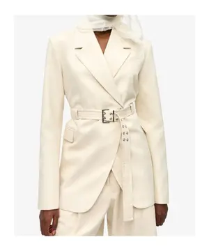 GANNI Belted Tailored Blazer - No