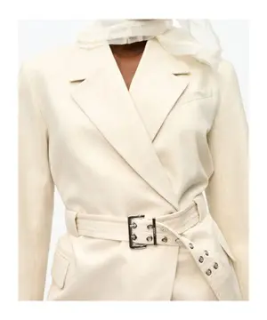 GANNI Belted Tailored Blazer - No