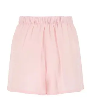 Prada Jacquard Crepe De Chine Logo Shorts