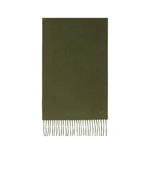 Max Mara Logo Scarf - Dark Green