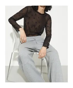 MAXCO. Max&co. Embellished Long-sleeve Top