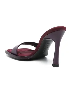 Attico Square-headed High-heeled Sandals - Multicolor