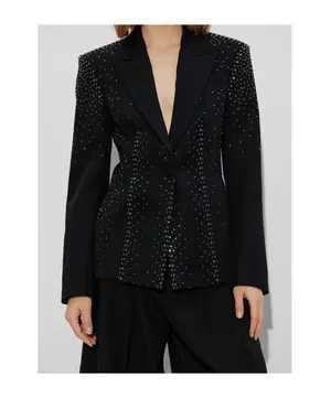 Attico Embellished Single-breasted Blazer