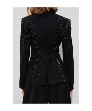Attico Embellished Single-breasted Blazer