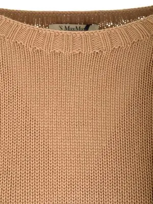 Max Mara Crewneck Long-sleeved Jumper - Camel