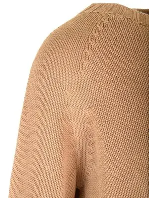 Max Mara Crewneck Long-sleeved Jumper - Camel