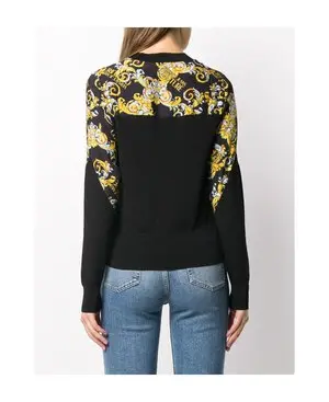 Versace Long-sleeved Sweater With Patterned Detail