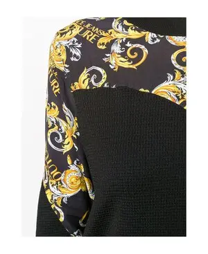 Versace Long-sleeved Sweater With Patterned Detail