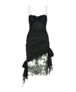 Alessandra Rich Silk Mini Dress