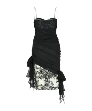 Alessandra Rich Silk Mini Dress