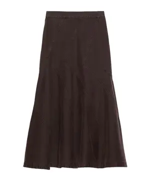 MAXCO. Max&co. Flared Cotton-drill Midi Skirt