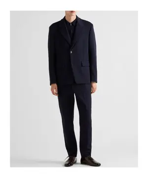 Prada Single-breasted Technical Gabardine Jacket