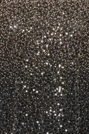 ROTATE BY BIRGER CHRISTENSEN Capsule Sequined Long Sleeve Dress - Black
