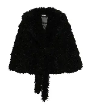 ROTATE BY BIRGER CHRISTENSEN Oversized Coat - Black