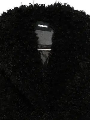 ROTATE BY BIRGER CHRISTENSEN Oversized Coat - Black