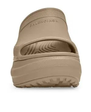 Balenciaga Pool Crocs Flat Sandals - Brown