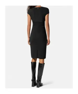 Versace Medusa V-neck Midi Dress