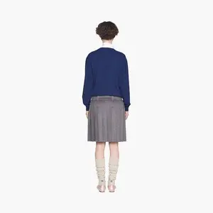 Miu Miu Pleated Velour Skirt