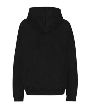 ROTATE BY BIRGER CHRISTENSEN Washed Heavy Sweat Hoodie With Logo Embroidery - Black