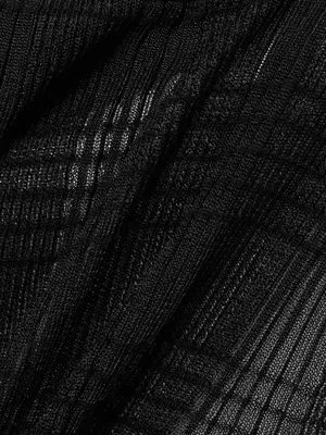 JEAN PAUL GAULTIER Ribbed Knit Turtleneck Long Dress