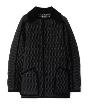 Burberry Quilted Long-sleeved Jacket - Black