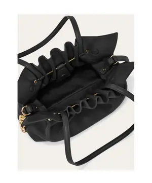 FERRAGAMO Small Gancini Shoulder Bag - Black