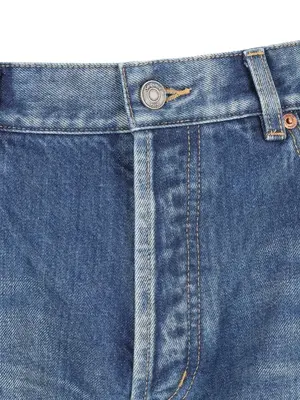 Saint Laurent High Waist Straight Leg Jeans