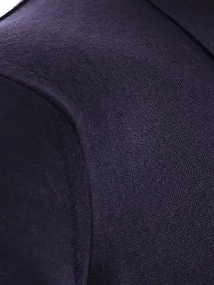 MAISON MARGIELA Long-sleeved Knitted Polo Shirt - Black
