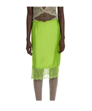 Gucci Floral Lace Trimmed Midi Skirt